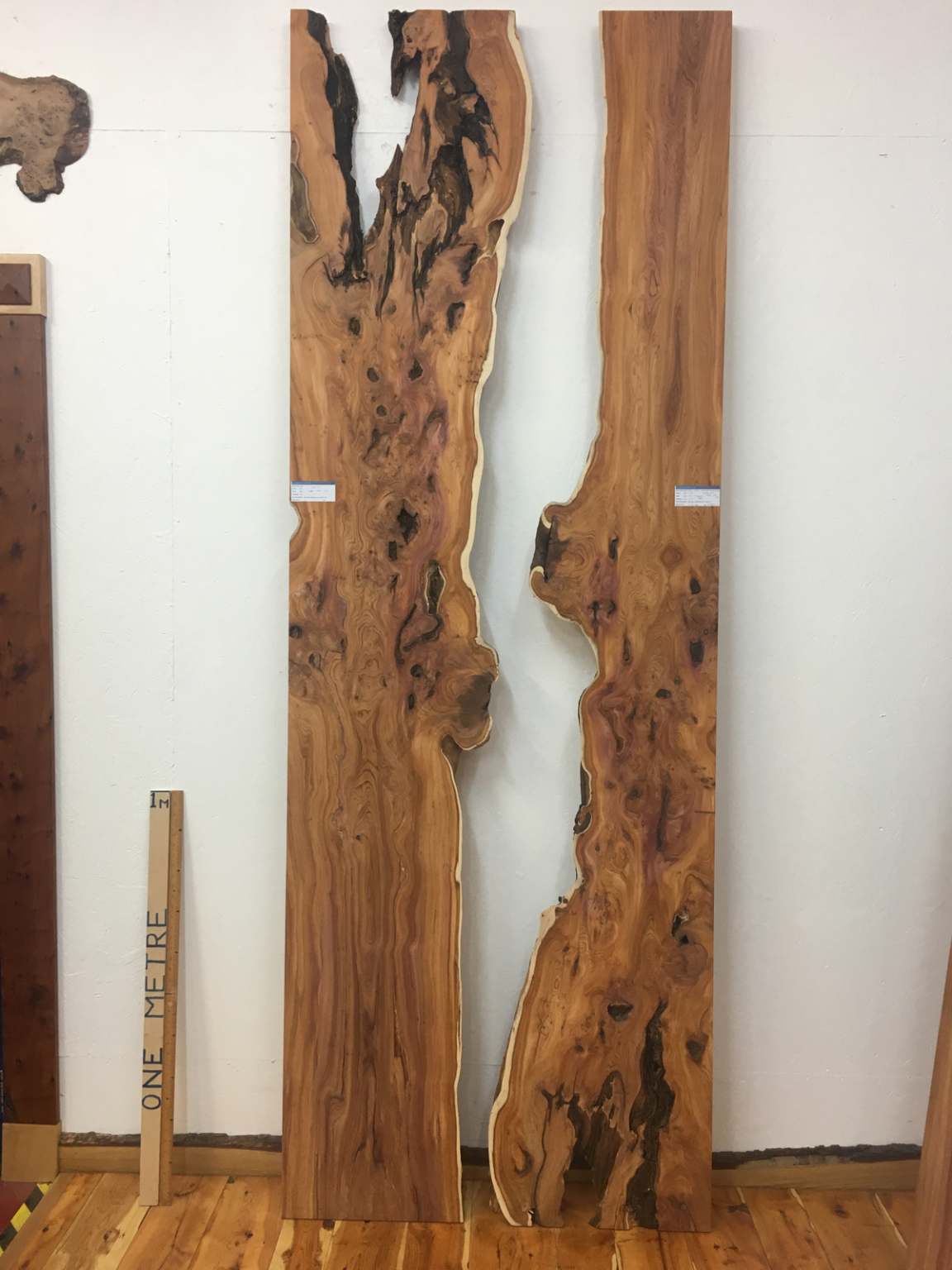 The Wood Place NEW STOCK 10.10.20 YEW 5.5cm thick Single Waney Edge ...