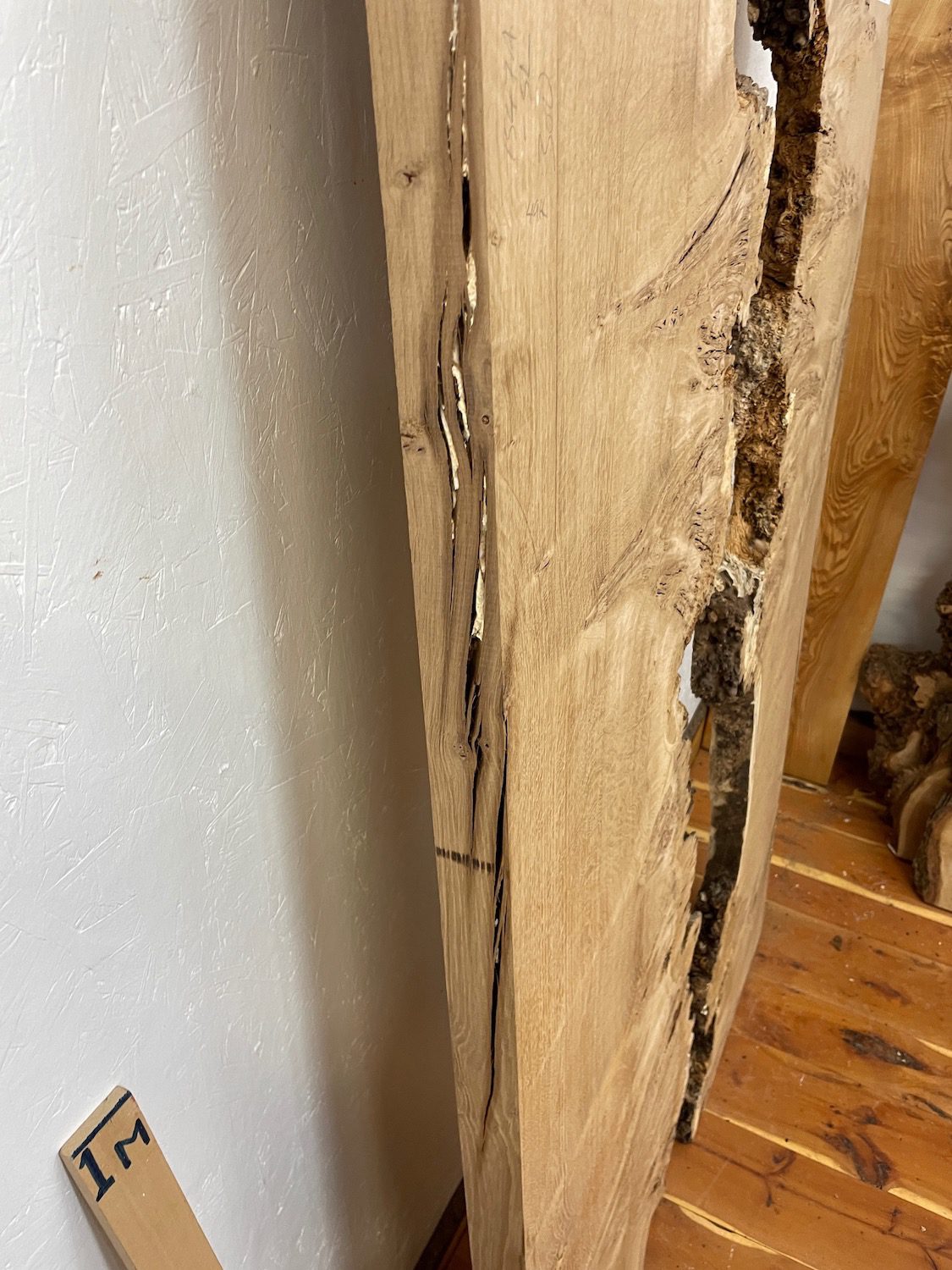 BURRY OAK River Table Set Single Waney Edge Dining Tabletops