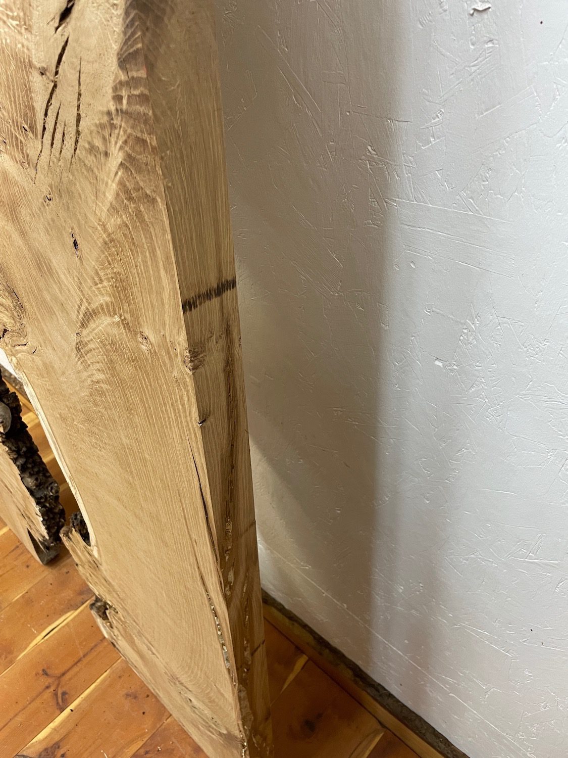 BURRY OAK River Table Set Single Waney Edge Dining Tabletops