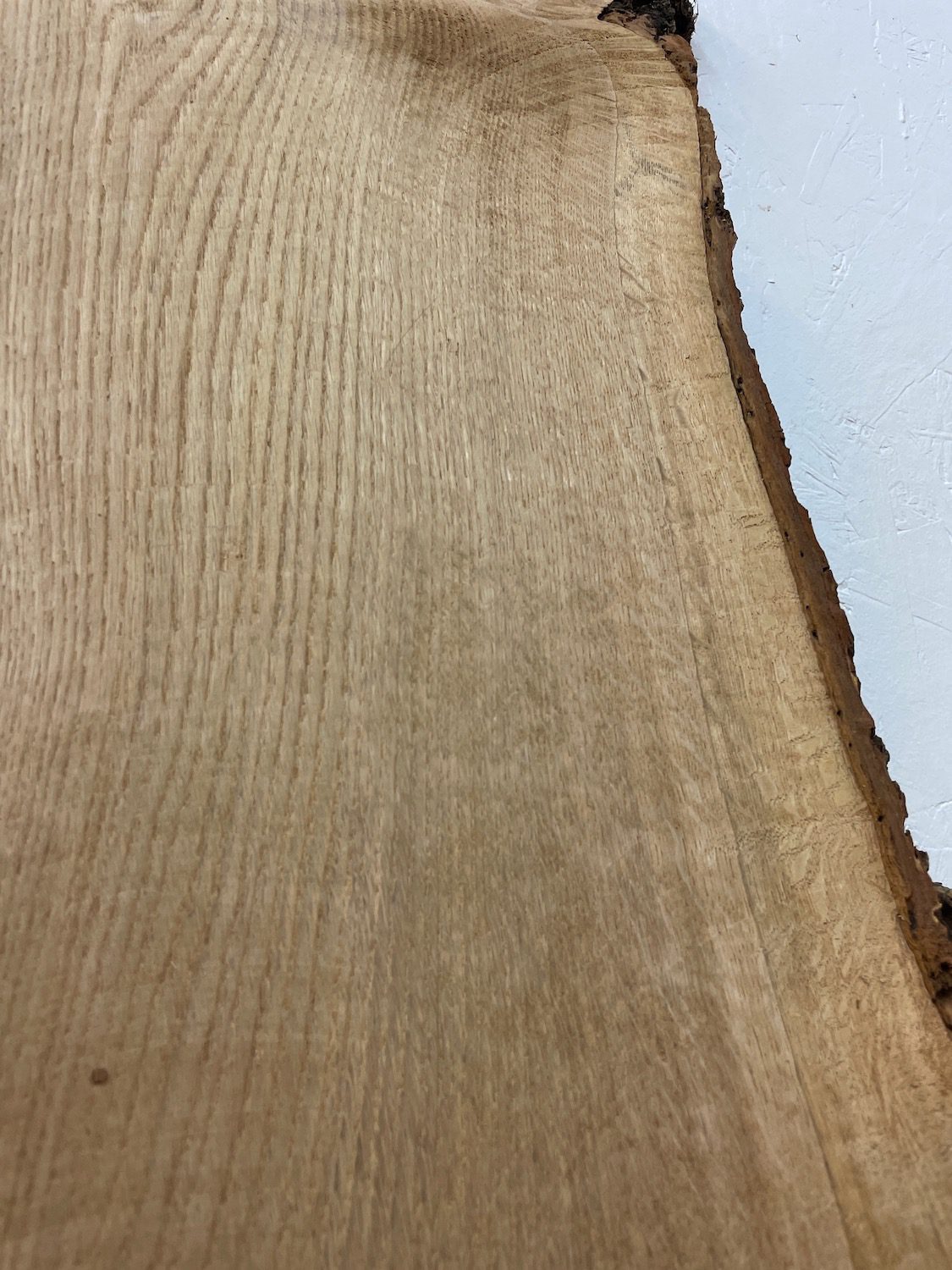 BURRY OAK Natural Waney Edge Slab