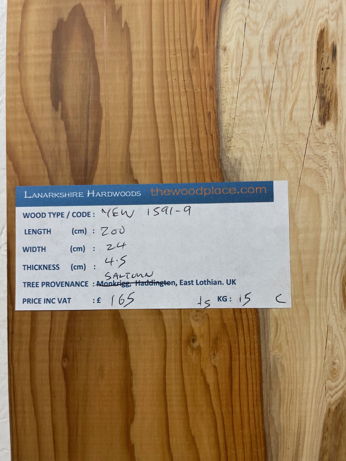 YEW PAR Planed All Round Square Edge Planed Finish Hardwood