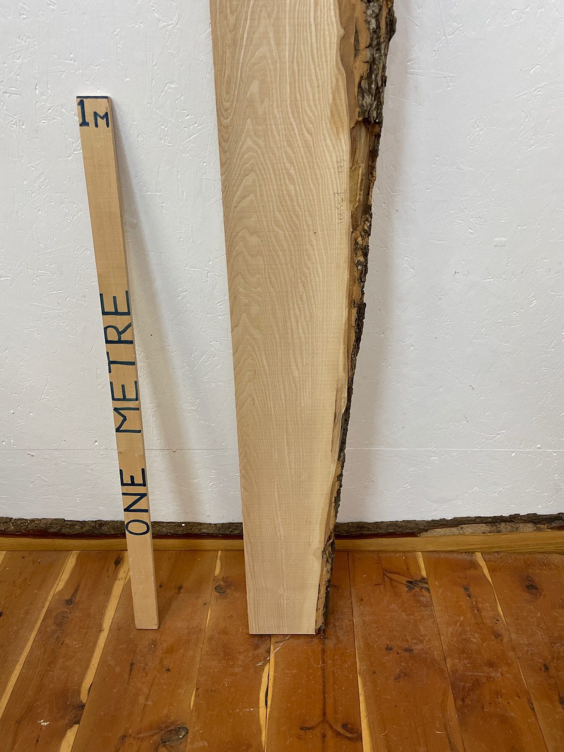 ASH Single Waney Natural Edge PLANED Finish Hardwood Board 1665-7 ...
